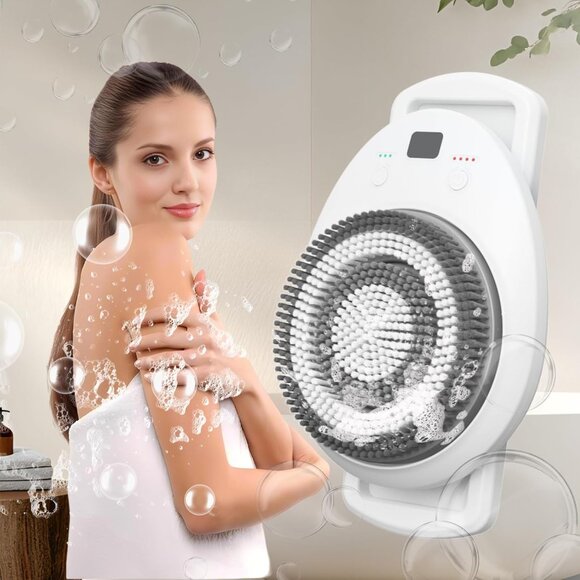 Other | Wall Mounted Electric Back Scrubber With Spin Head For Shower ...